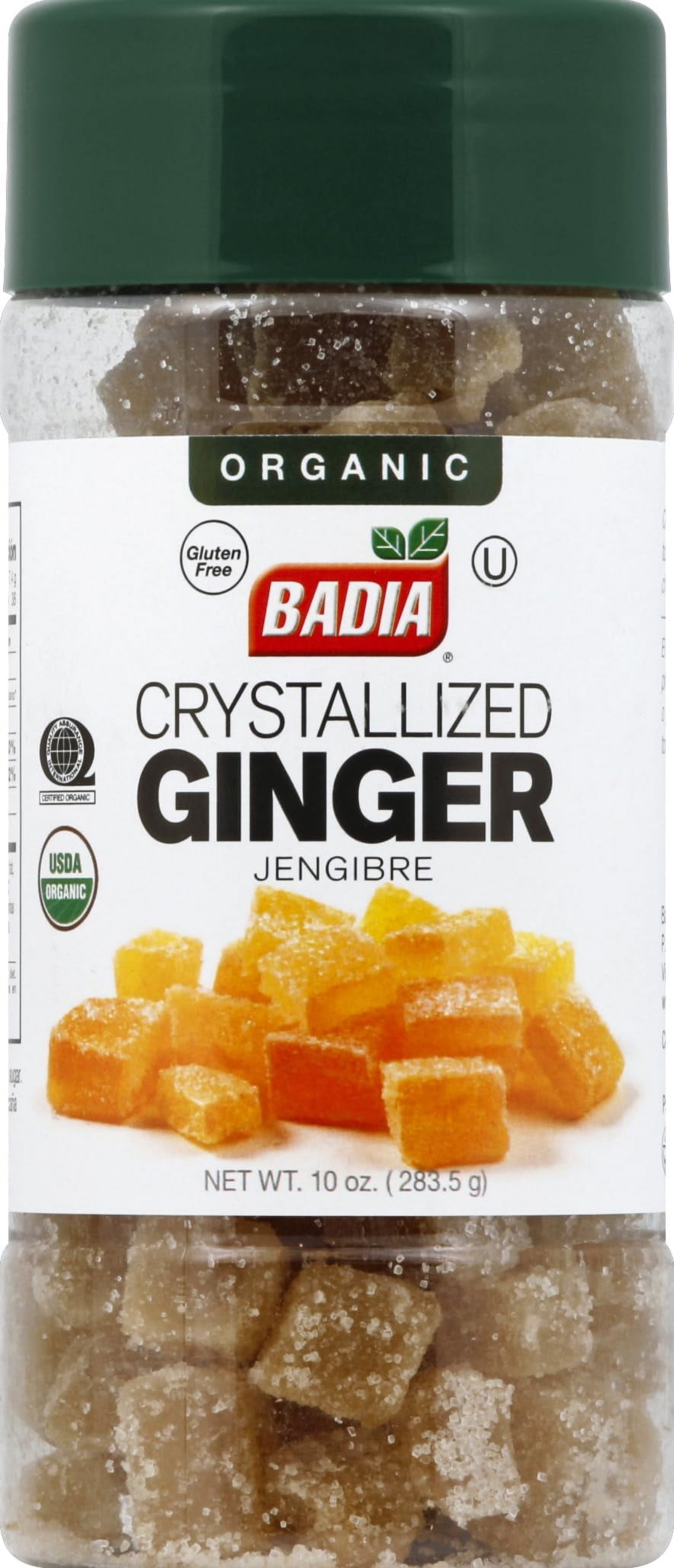 Pack of 2 - Badia Organic Crystallized Ginger, 10 Ounce, Dark Golden ...