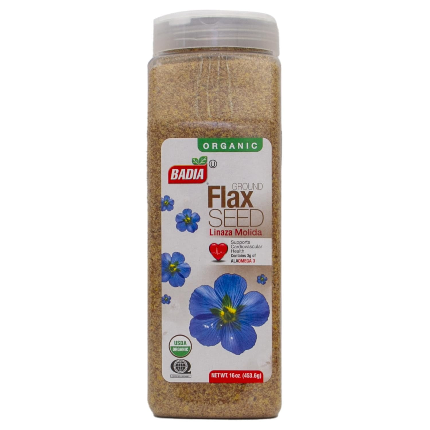 Pack of 2 - Badia Organic Ground Flax Seed, Premium Superfood For ...