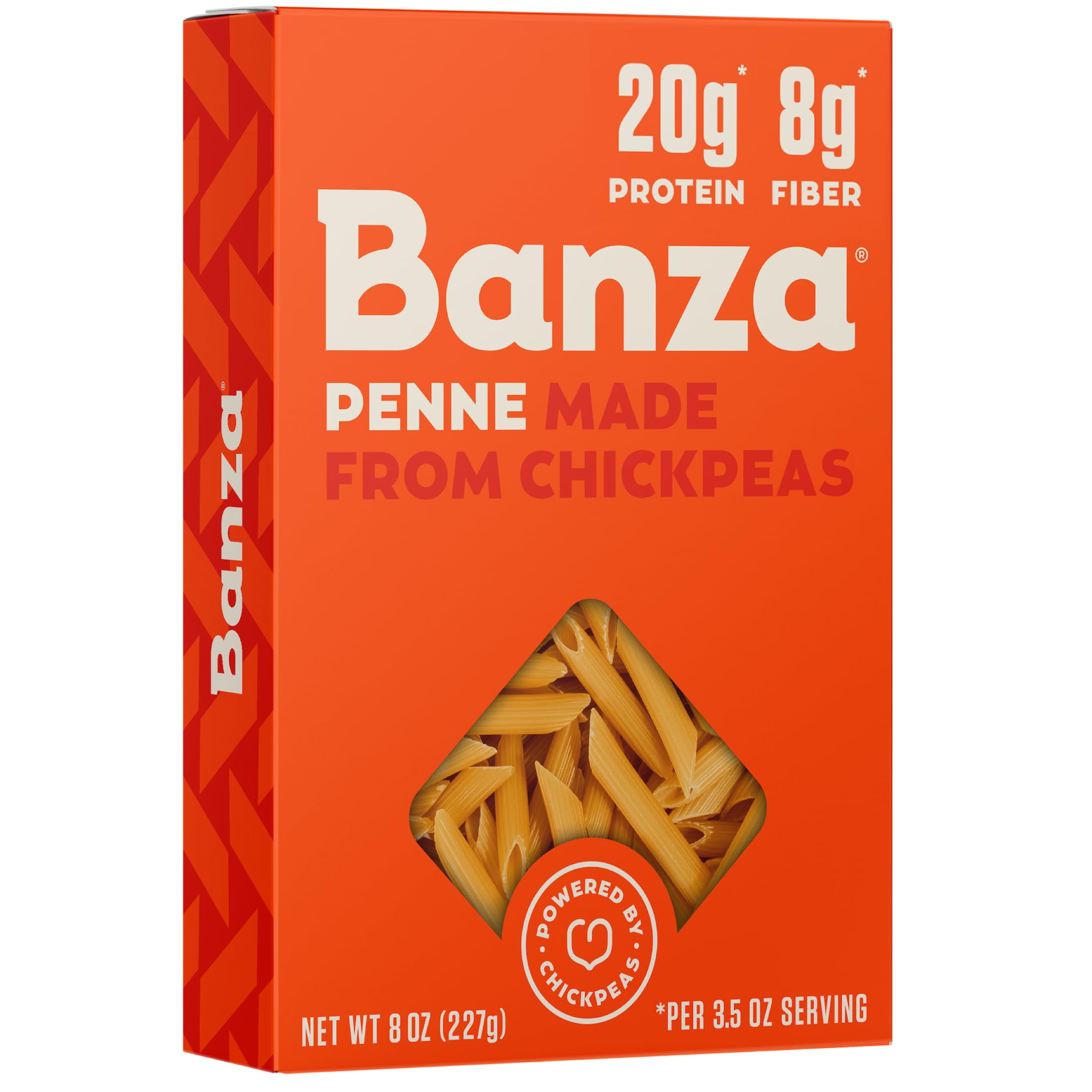 Pack of 2 - Banza Penne Pasta From Chickpeas - Gluten Free, High ...