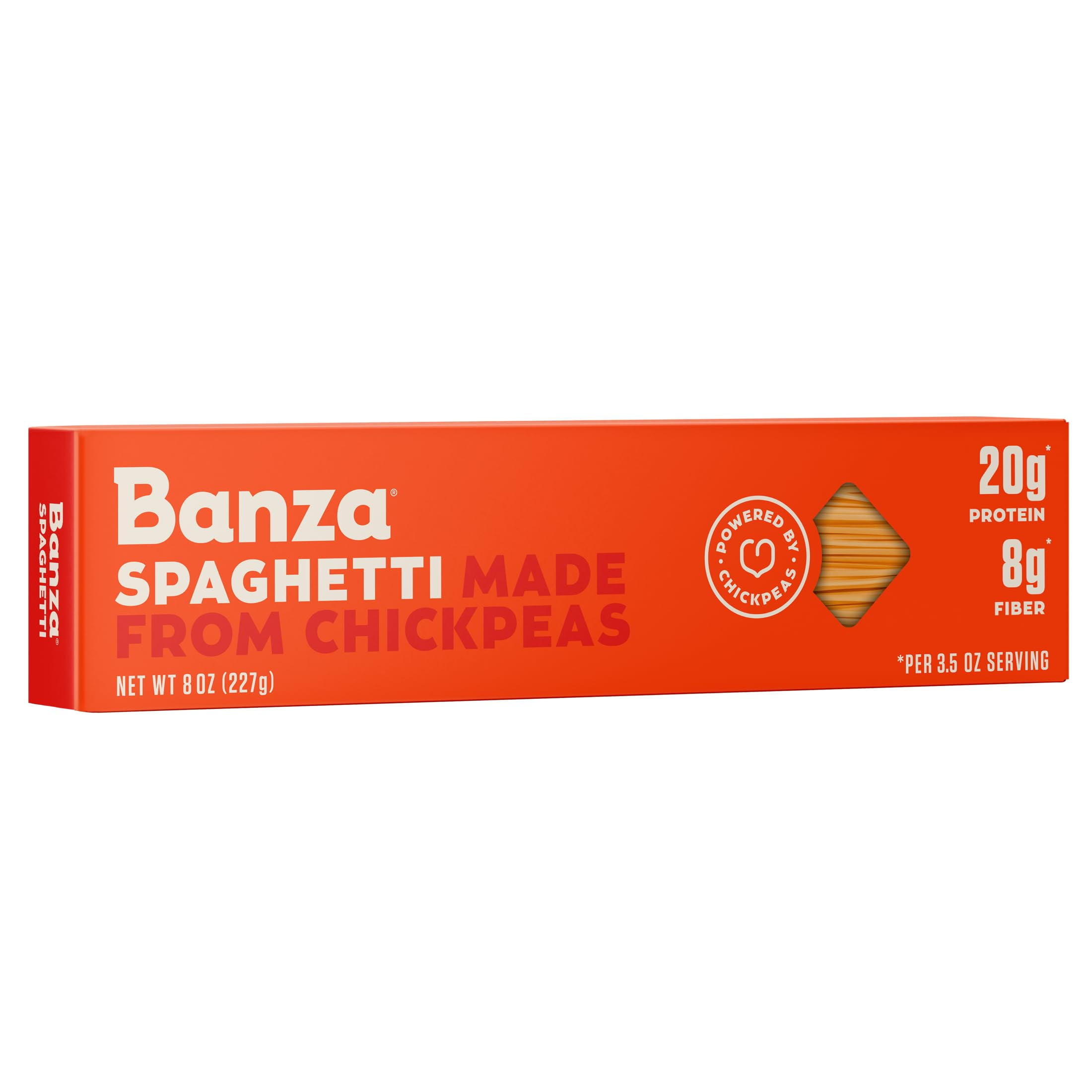 Pack of 2 Banza Spaghetti Pasta from Chickpeas - Gluten Free, High ...