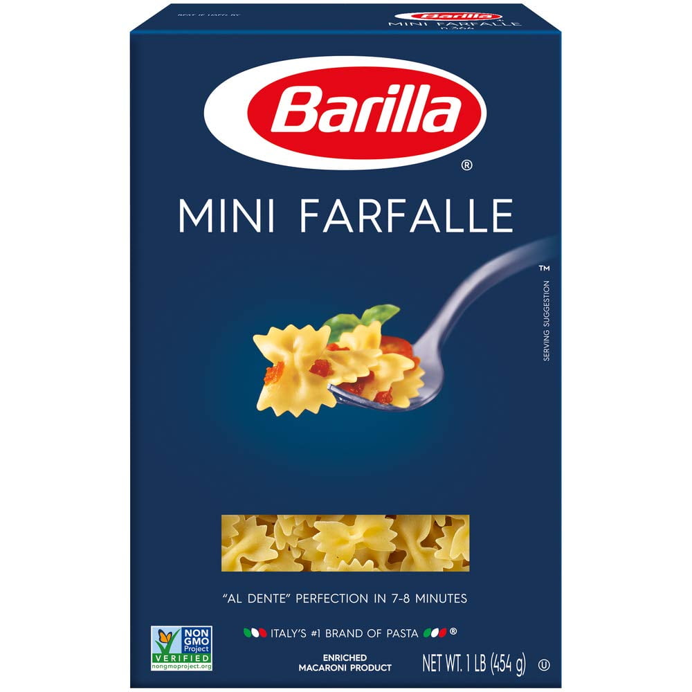 Pack of 2 - Barilla Mini Farfalle, 16 Ounce Boxes (Pack Of 4) - Walmart.com