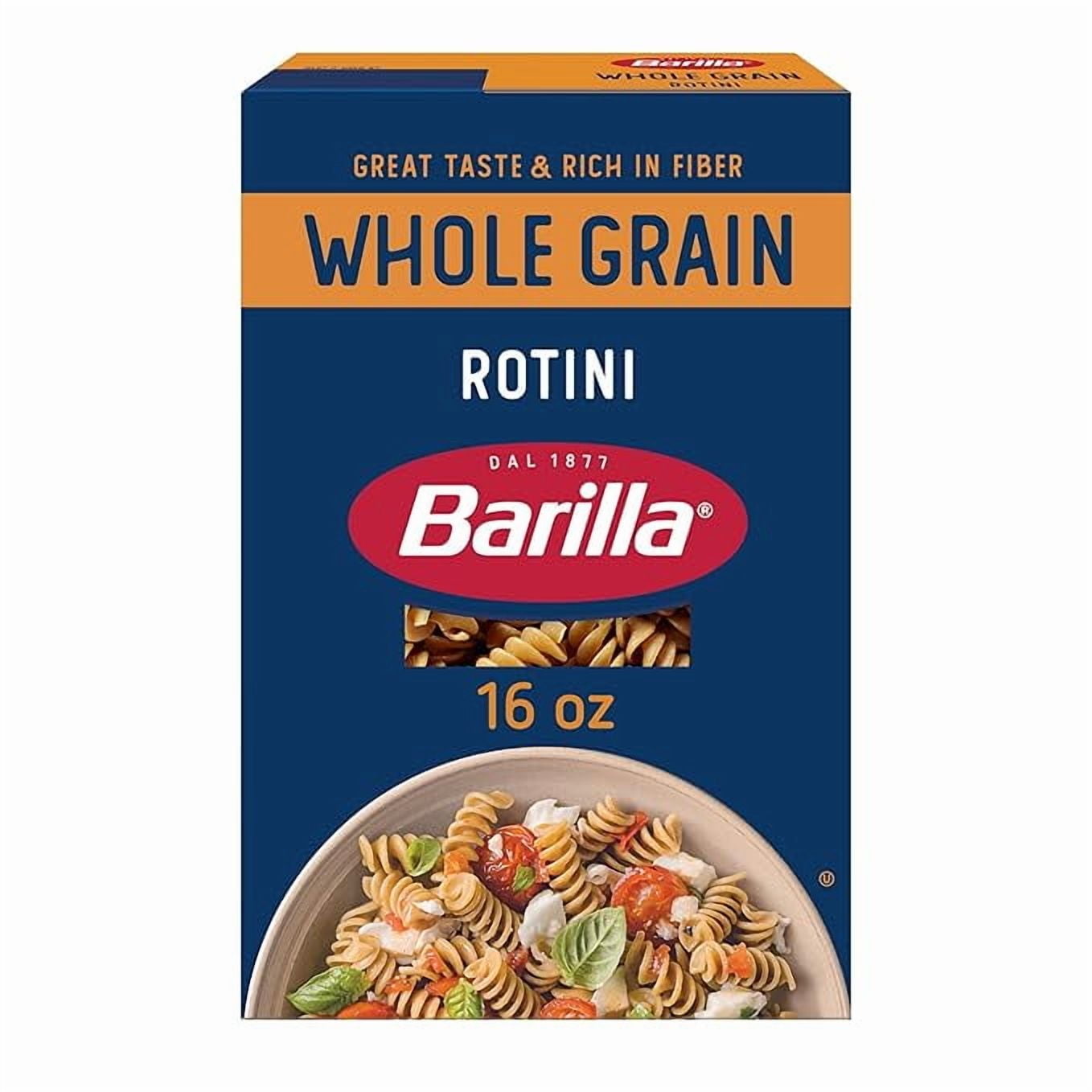 Pack of 2 Barilla Whole Grain Rotini Pasta, 16 oz. Box - Non-GMO Pasta ...