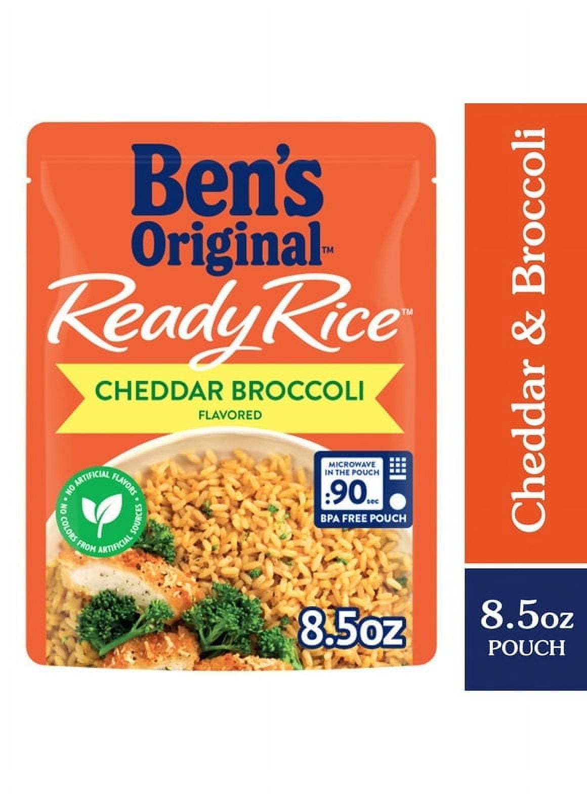 Pack of 2 Ben's Original Cheddar Broccoli Flavored Ready Rice, Easy ...