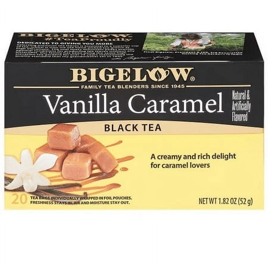 Pack of 2 - Bigelow Vanilla Caramel Black Tea Bags 20 ct - Walmart.com