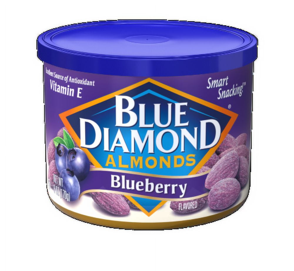 Pack of 2 - Blue Diamond Blueberry Almonds 6 oz - Walmart.com
