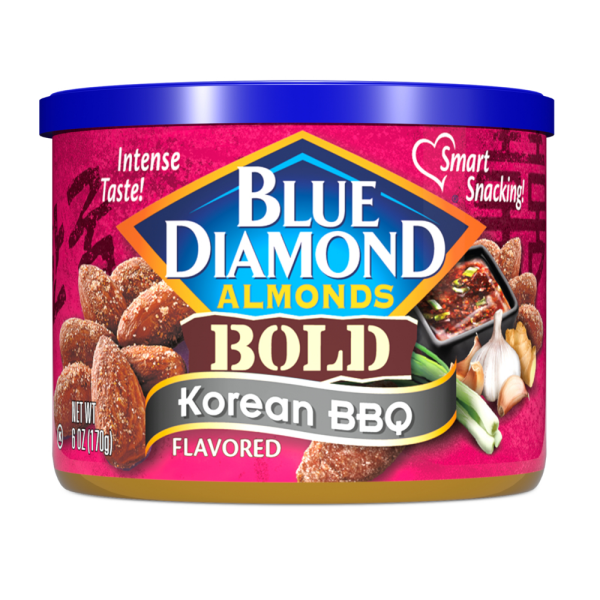 Pack of 2 Blue Diamond Bold Korean BBQ Almond 6oz Can - Walmart.com