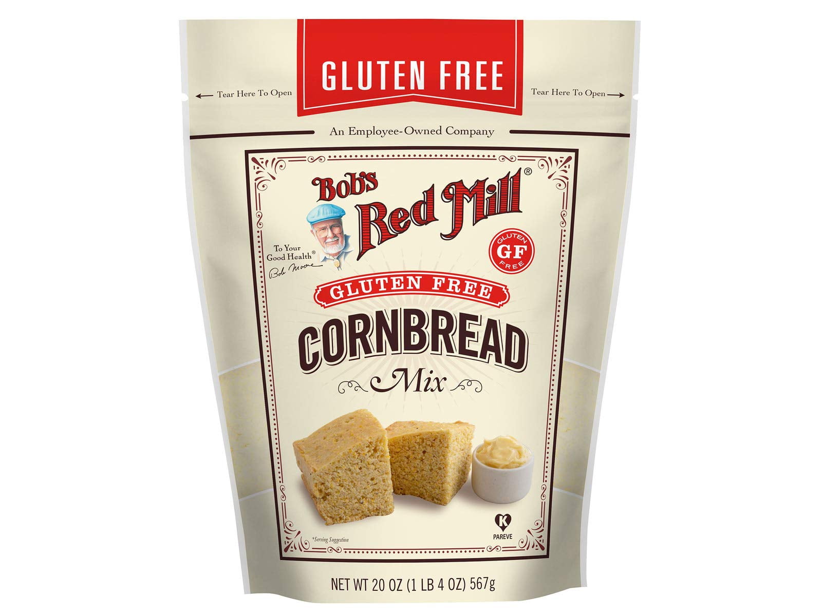 Pack of 2 - Bobs Red Mill Gluten Free Cornbread Mix, 20-Ounce (Pack Of ...