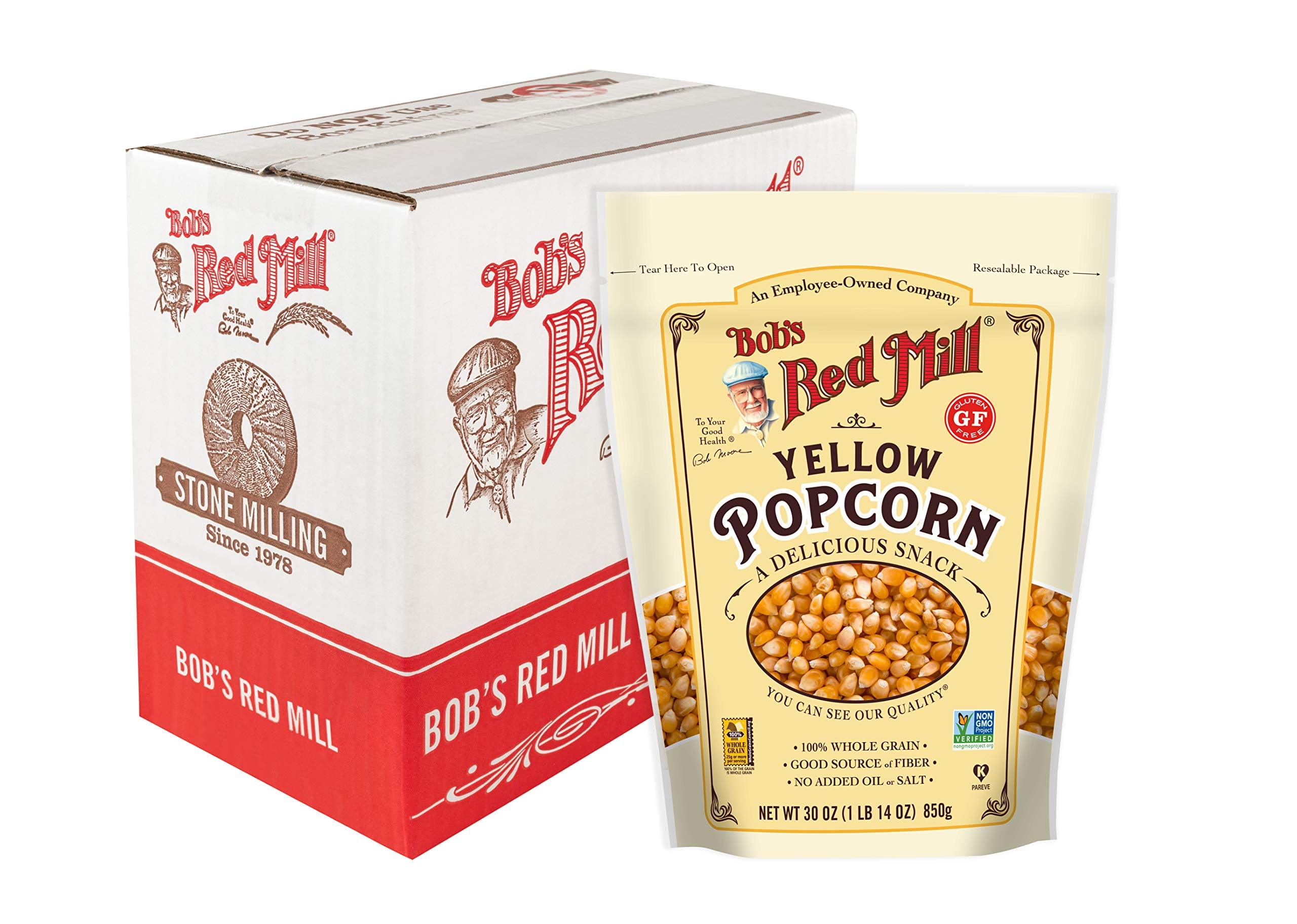 Pack of 2 - Bobs Red Mill Whole Yellow Popcorn, 30-Ounce (Pack Of 4 ...