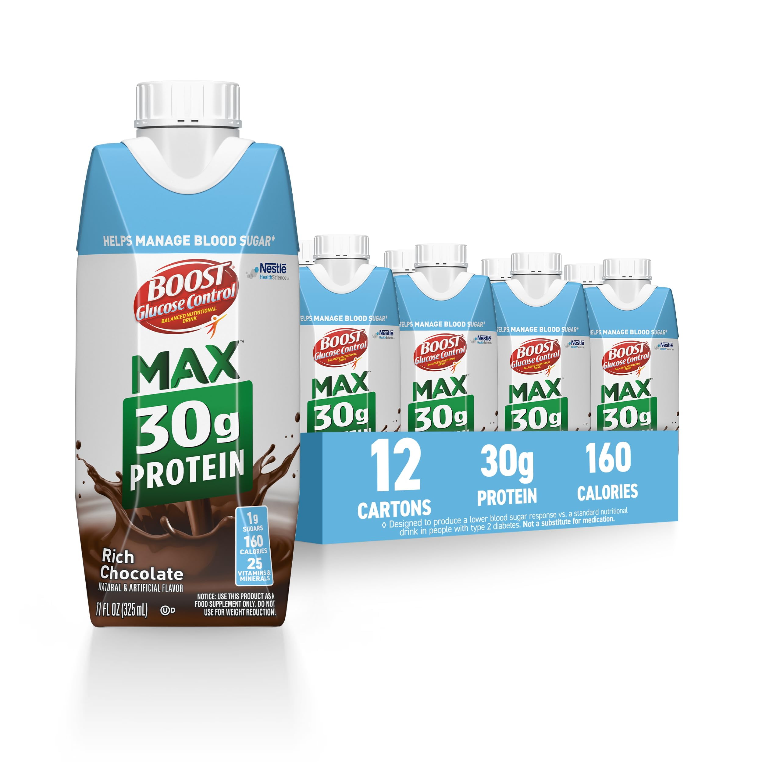 Pack of 2 - Boost Glucose Control Max 30G Protein Nutritional Drink ...
