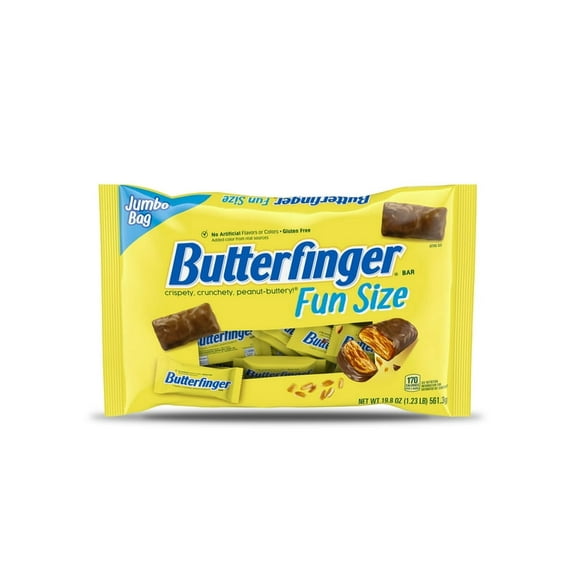 Pack of 2 Butterfinger, Chocolatey, Peanut-Buttery, Fun Size Candy Bars ...