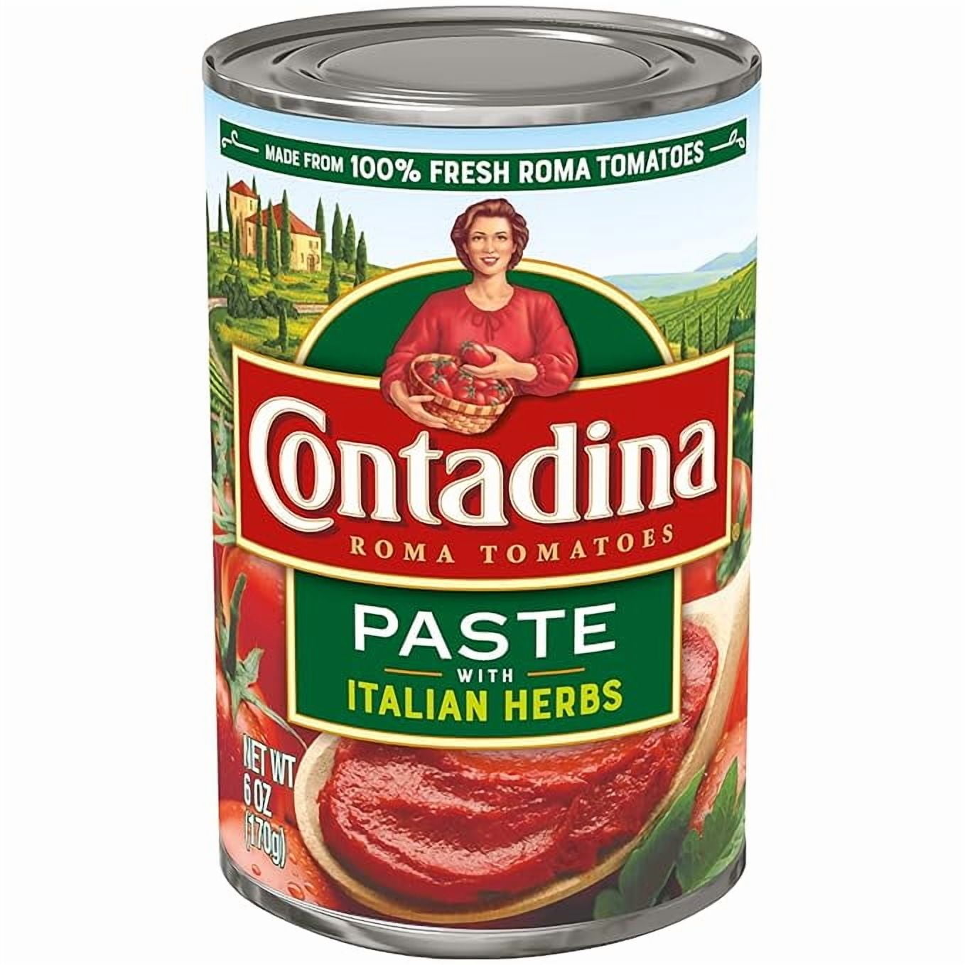 Pack of 2 CONTADINA Tomato Paste With Italian Herbs, 6 oz Can - Walmart.com