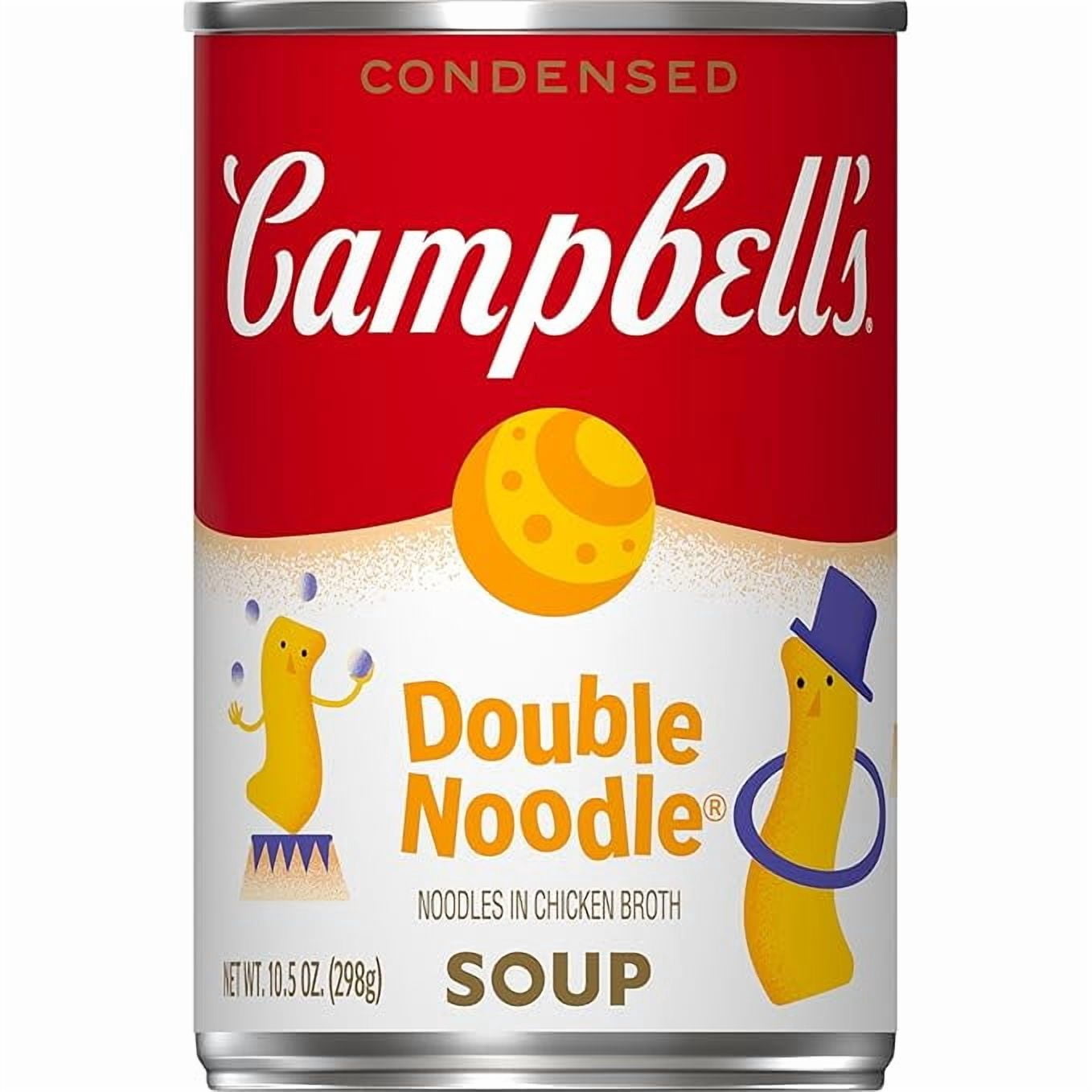 Pack of 2 Campbell’s Condensed Kids Double Noodle Soup, 10.5 oz Can ...