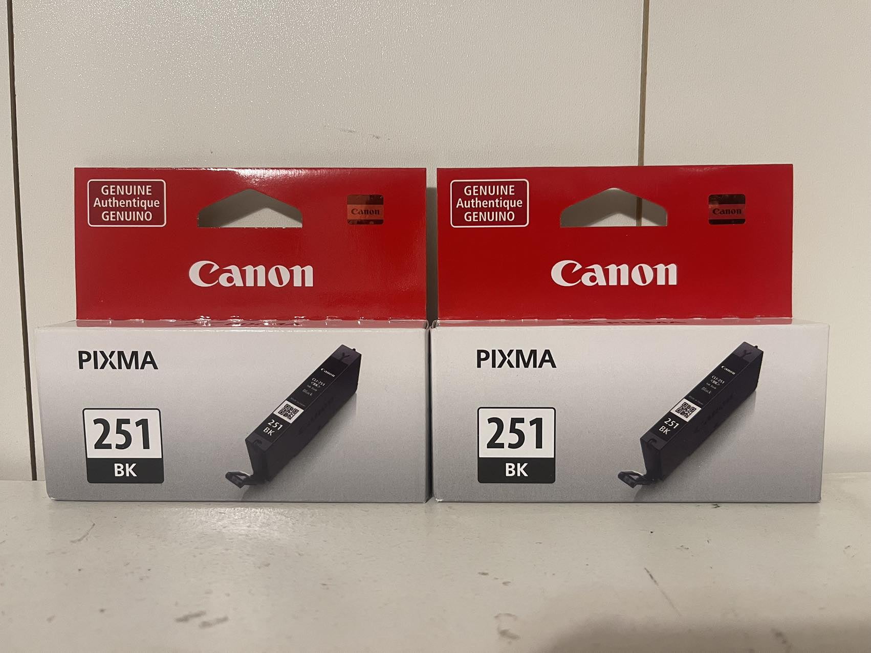 Pack of 2 Canon CLI-251 Black Ink Tank - Walmart.com