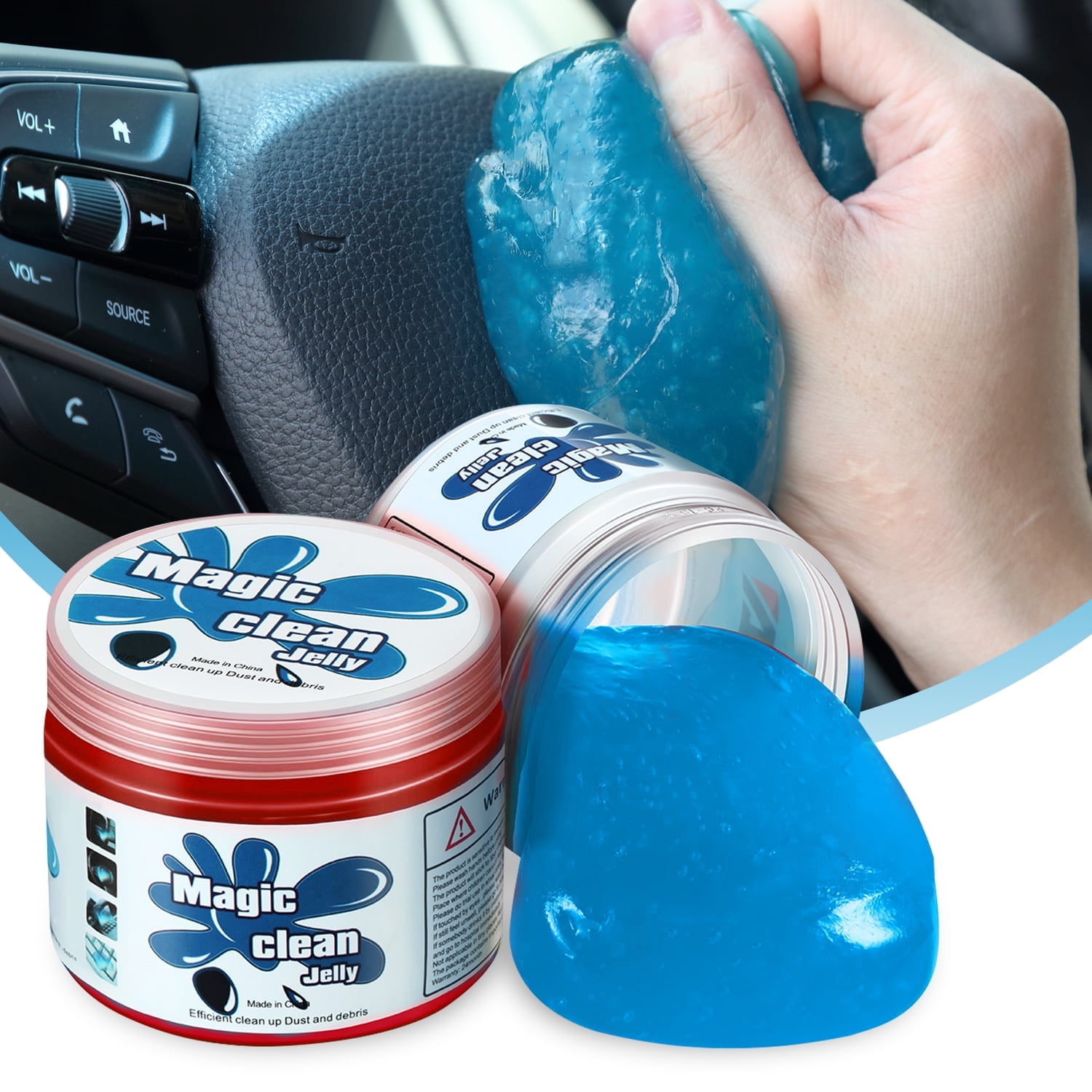 Pack of 2 Car Cleaning Gel Universal Detailing Jelly Reusable Auto Air ...
