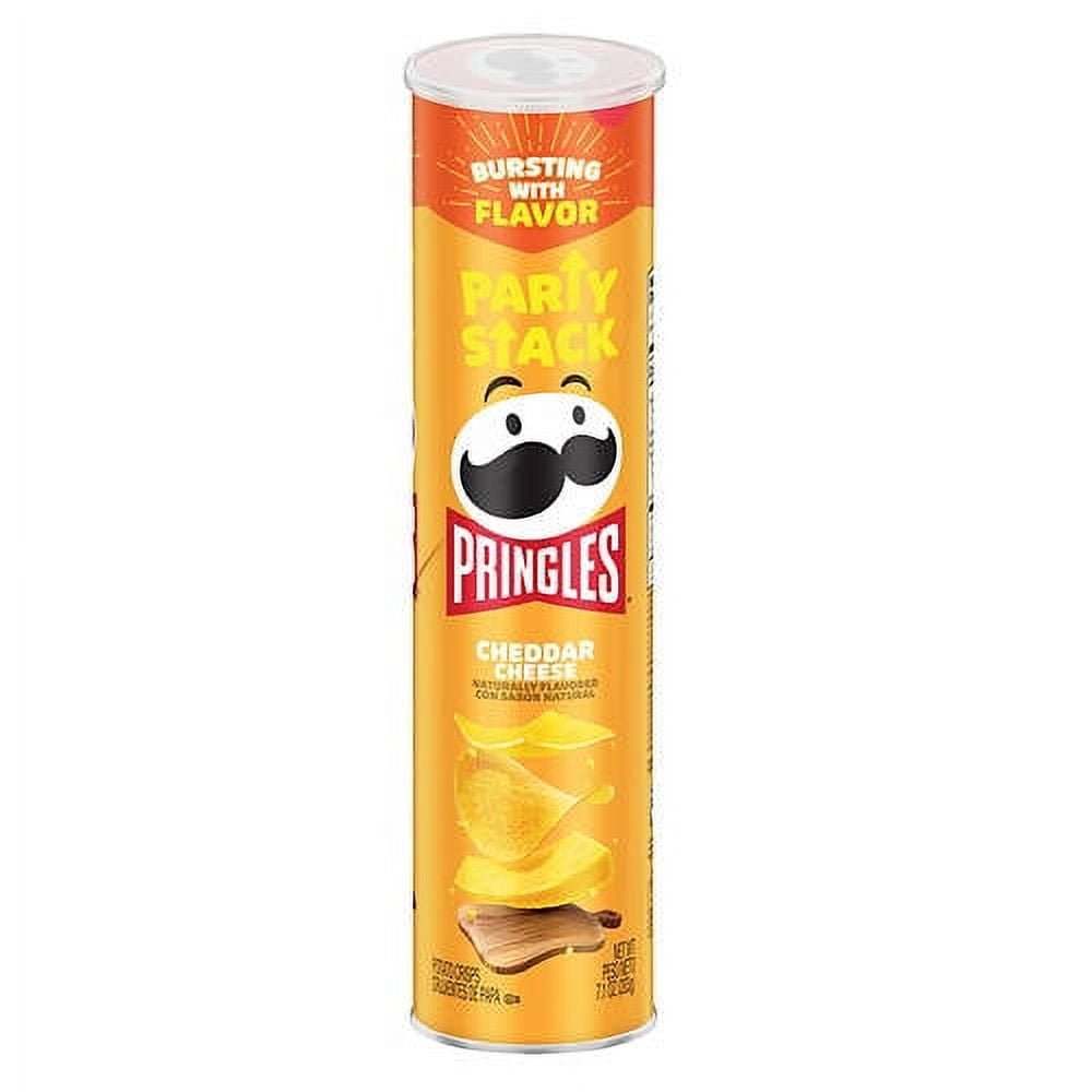Pack of 2 - Cheddar Cheese Pringles Party Stacks, 7.1 oz Packaging May ...
