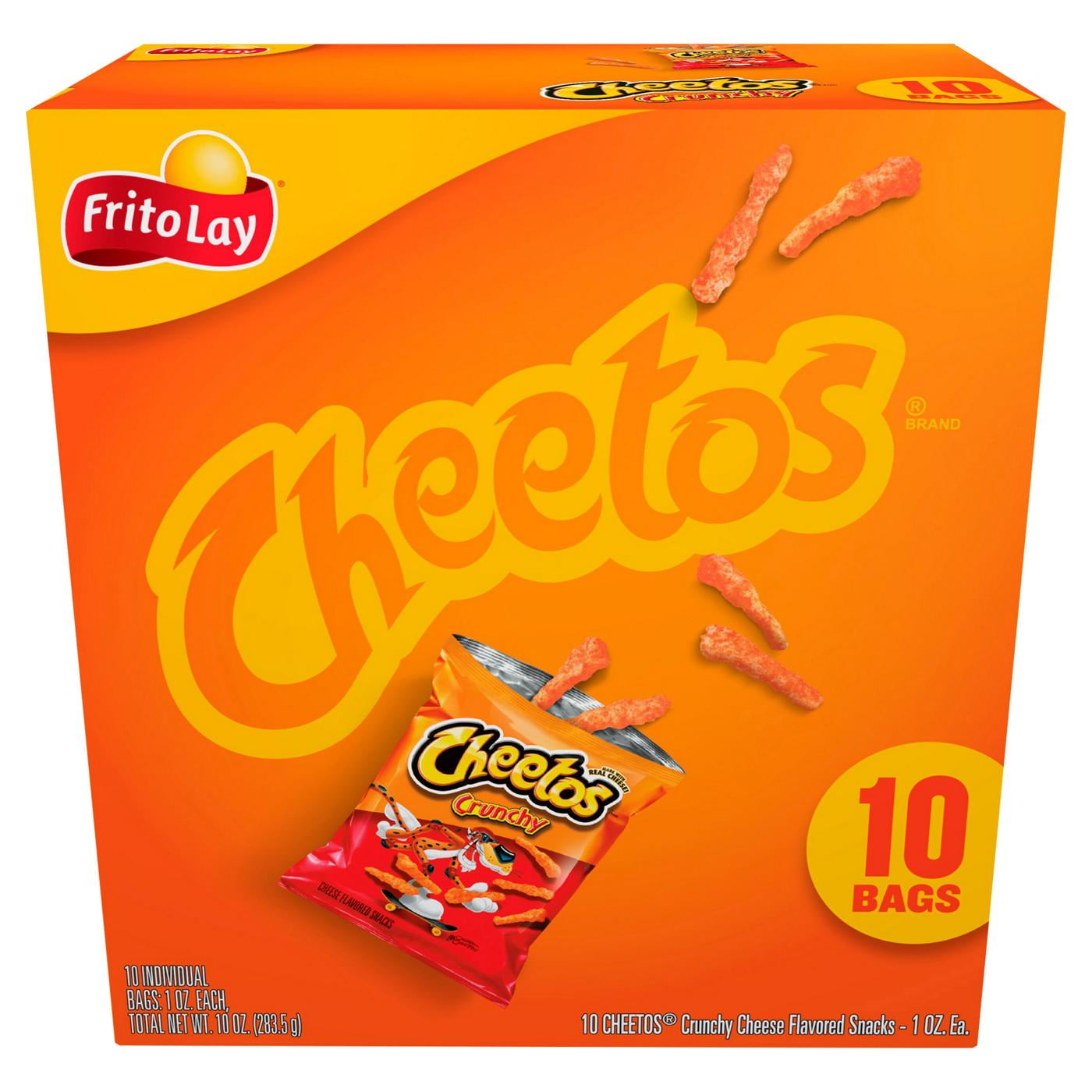 Pack of 2 - Cheetos Crunchy Cheese Snacks Multipack 10 ct - Walmart.com