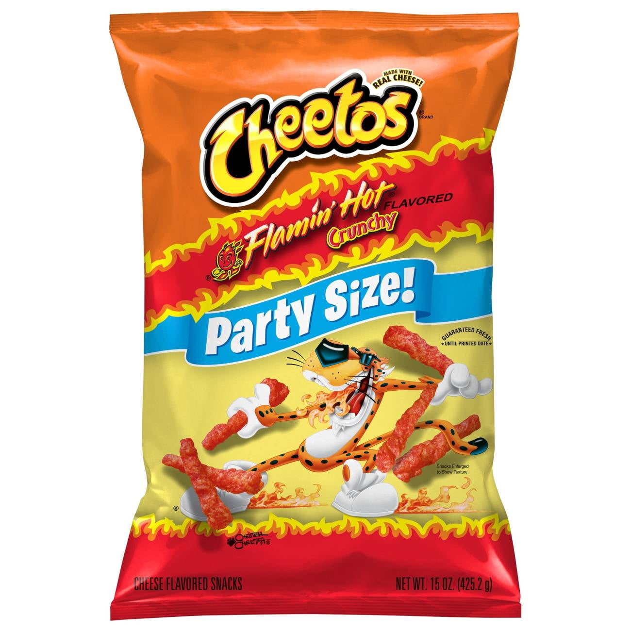 Pack of 2 - Cheetos Flamin' Hot Crunchy Cheese Flavored Snacks Party ...