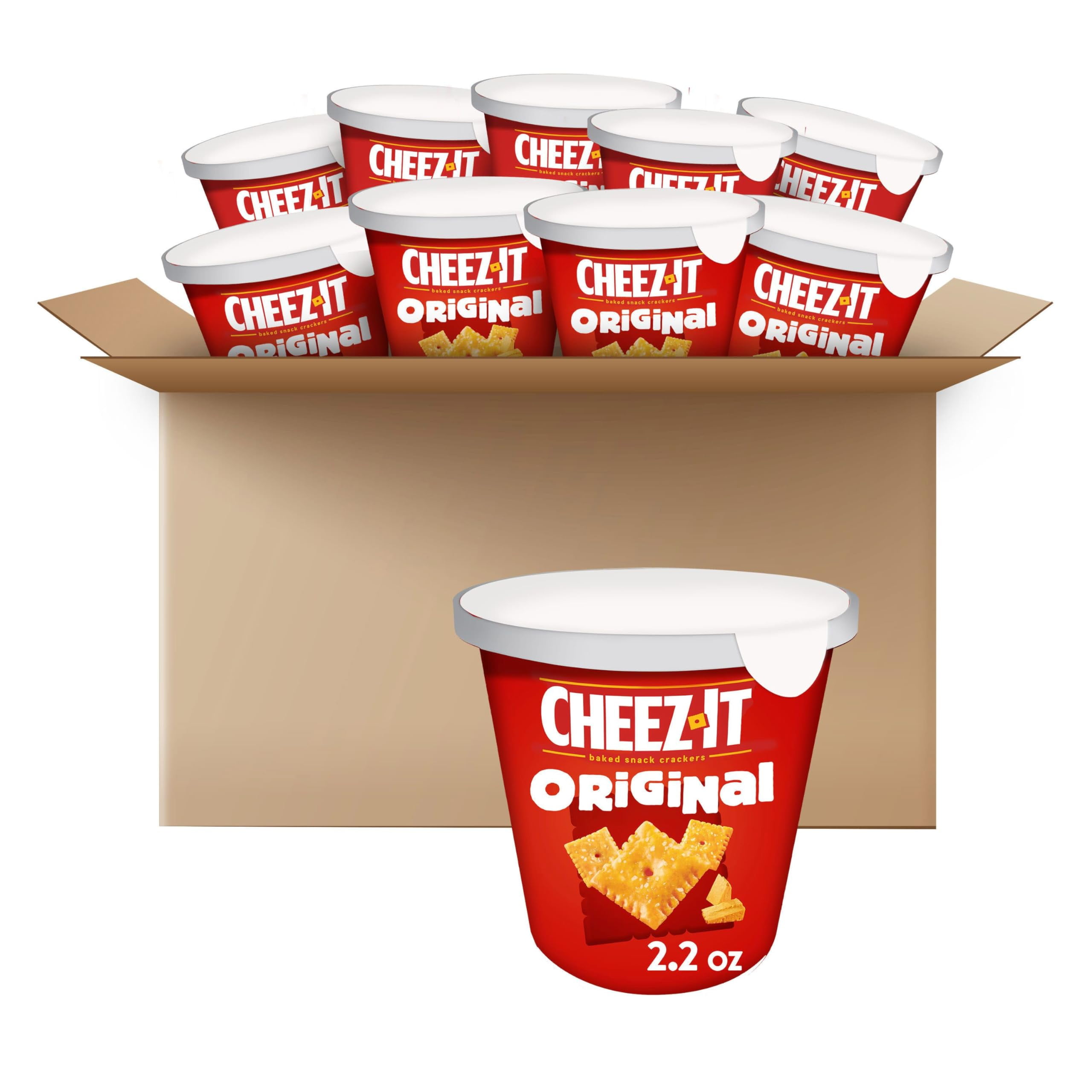Pack of 2 - Cheez-It Cheese Crackers, Baked Snack Crackers, Office And ...