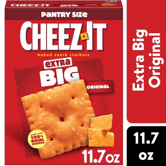 Pack of 2 Cheez-It Extra Big Cheese Crackers, 11.7 oz (packaging may ...