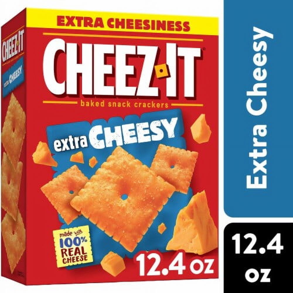 Pack of 2 - Cheez-It Extra Cheesy Cheese Crackers 12.4 oz Packaging May ...
