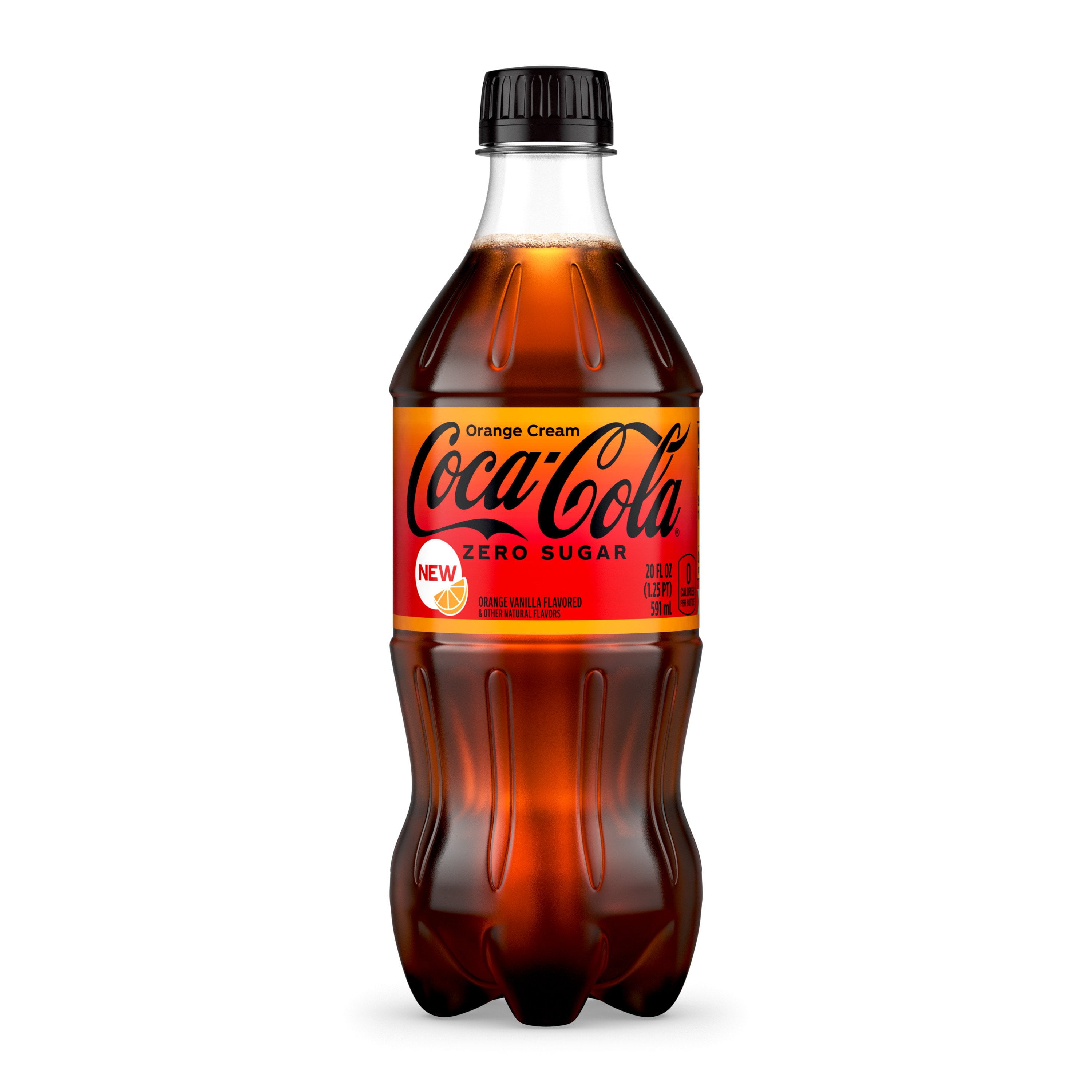 Pack of 2 Coca-Cola Zero Orange Cream, 20 oz (Package May Vary ...
