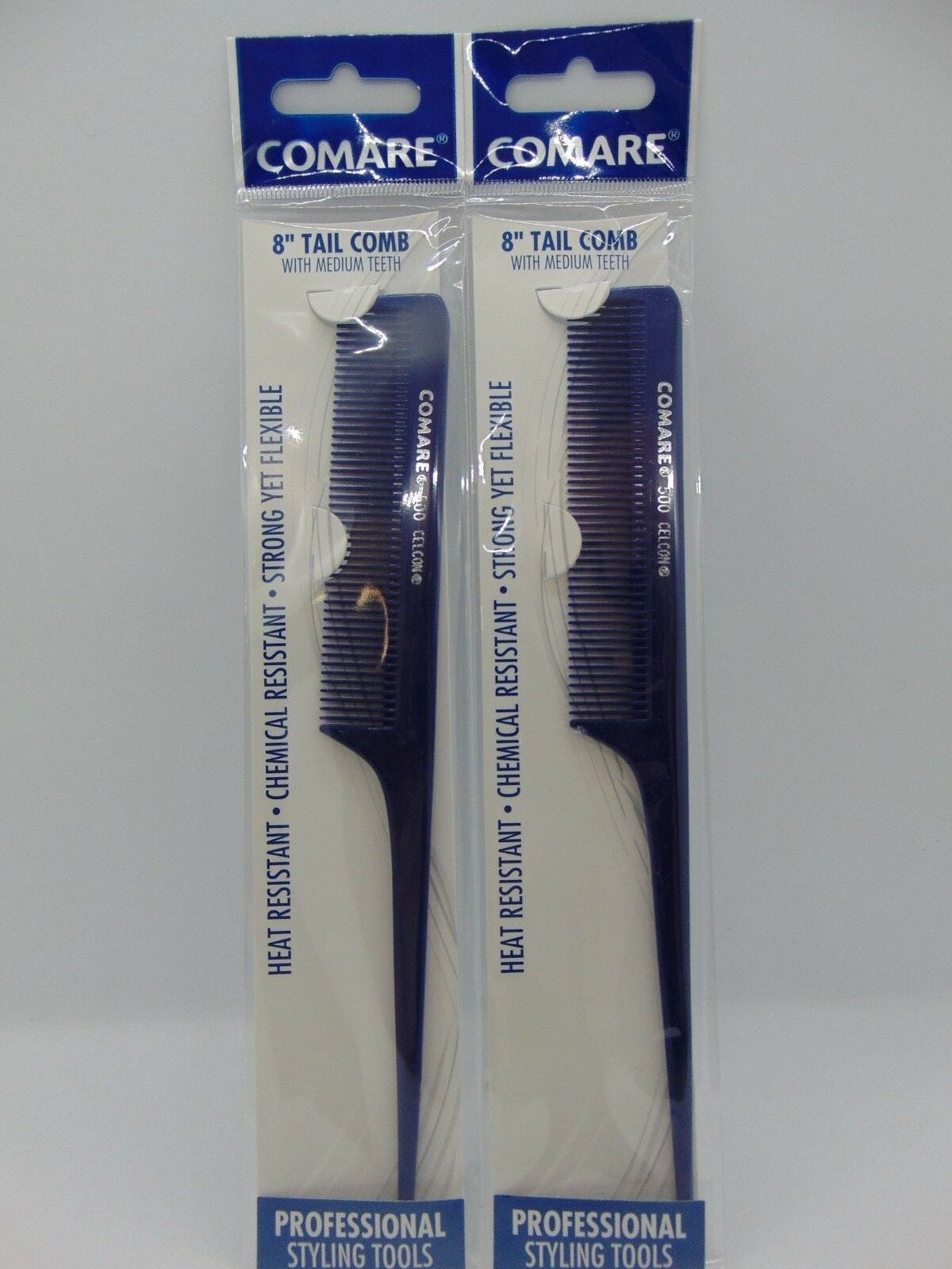 (Pack of 2) Comare Cutting and Tail 8 "Comb with Medium Teeth CCP500 ...