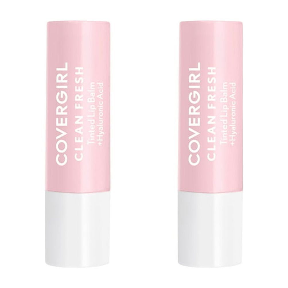 Pack of 2 CoverGirl Clean Fresh Tinted Lip Balm, Clear As Crystal 100 ...