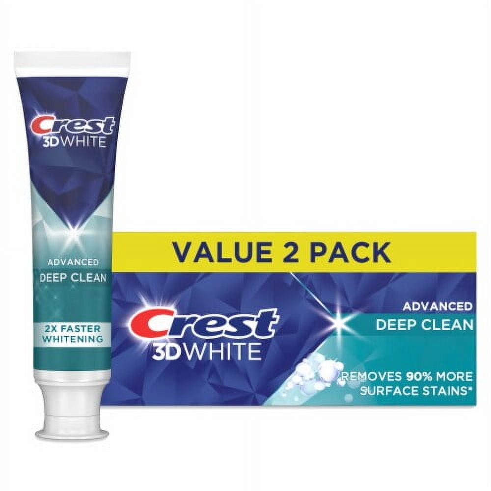 Pack of 2 - Crest 3D White Advanced Deep Clean Teeth Whitening ...