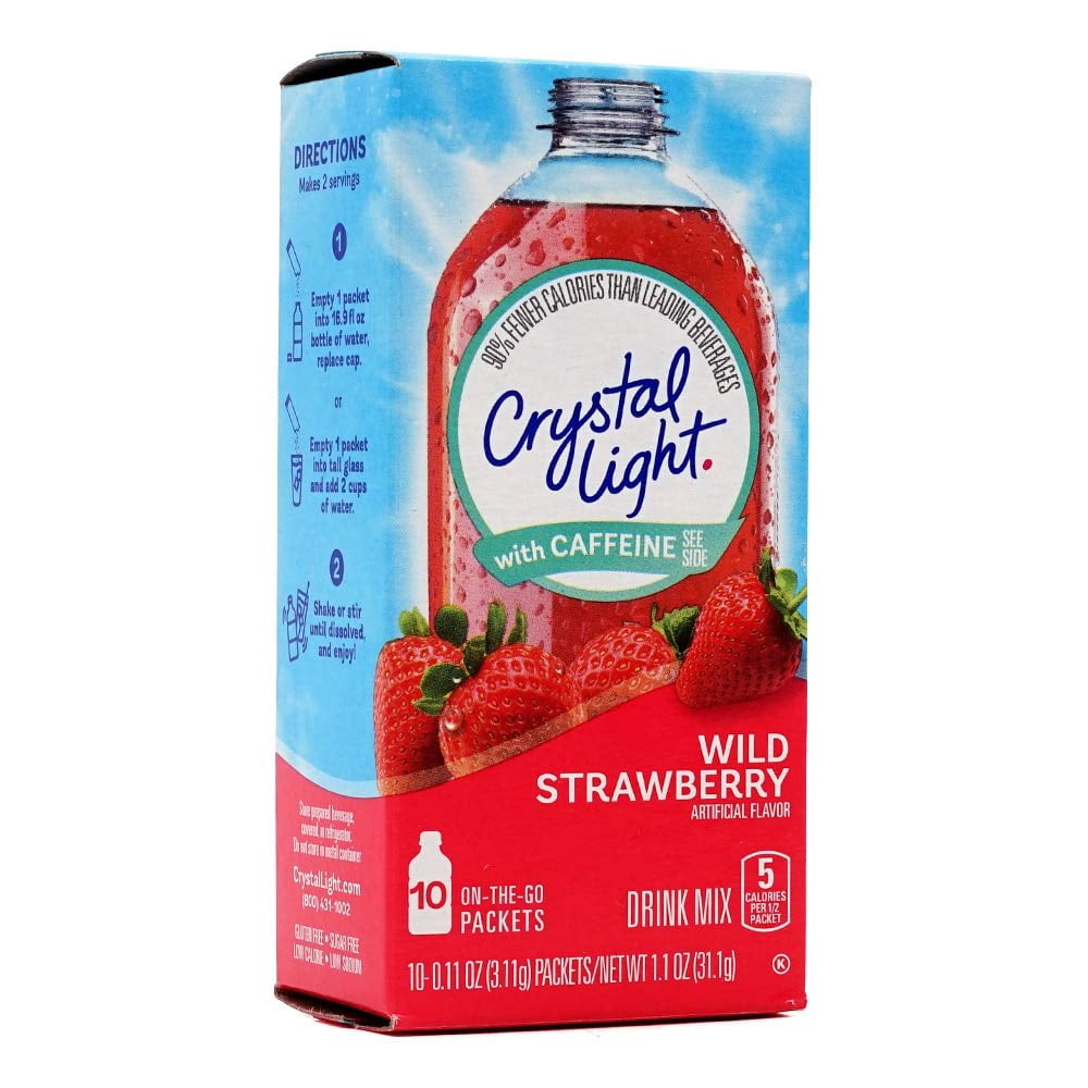 Pack of 2 - Crystal Light Sugar-Free Wild Strawberry Drink Mix With ...