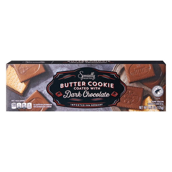 Pack of 2 - Dark Chocolate Butter Cookies, 4.41 oz Package May Vary ...