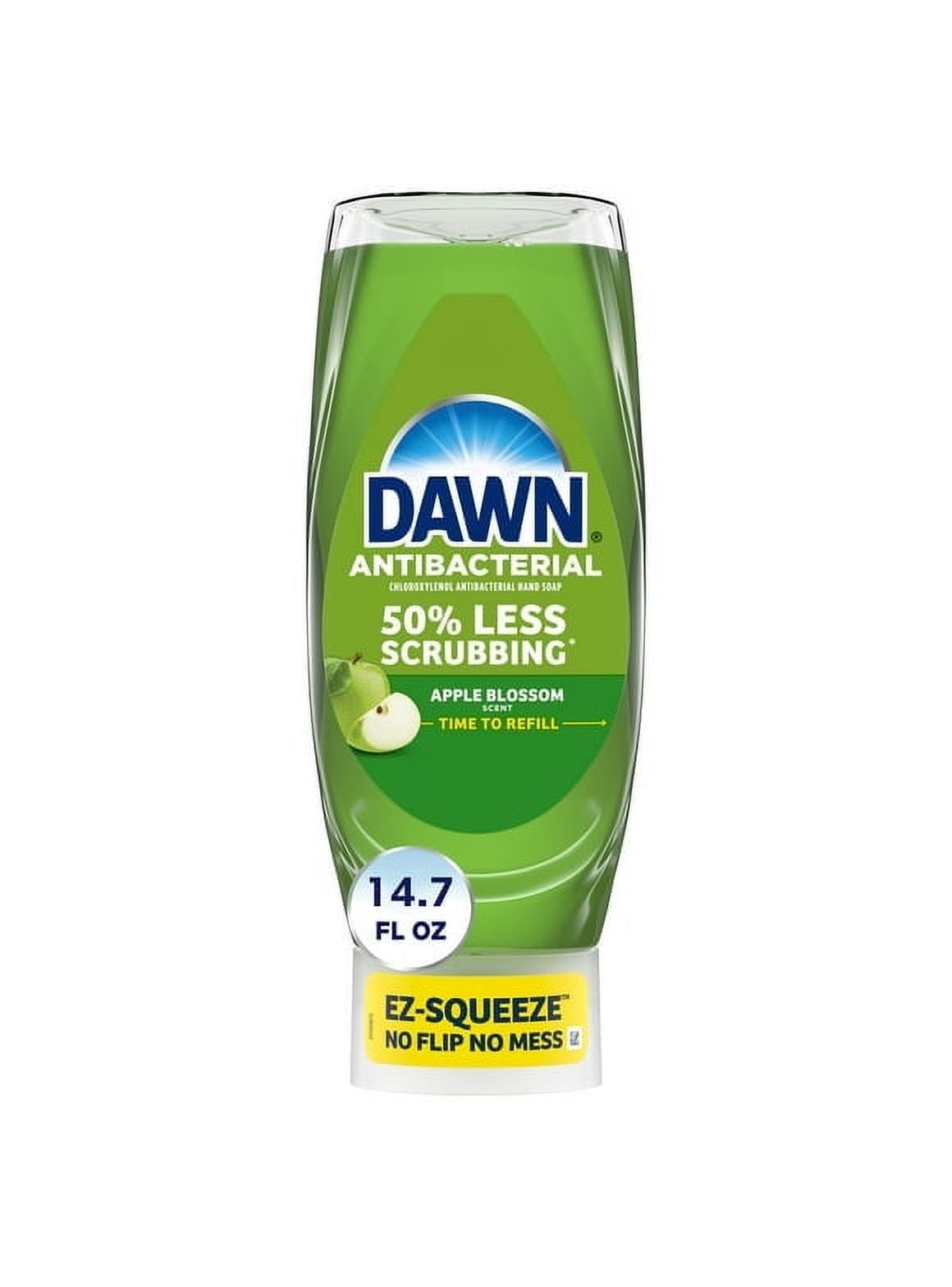 Pack of 2 Dawn Antibacterial EZ-Squeeze Dishwashing Liquid, Apple ...