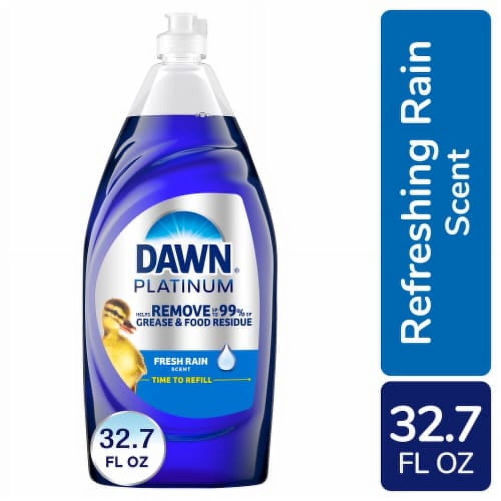 Pack of 2 - Dawn Platinum Refreshing Rain Scent Dishwashing Liquid 32.7 ...