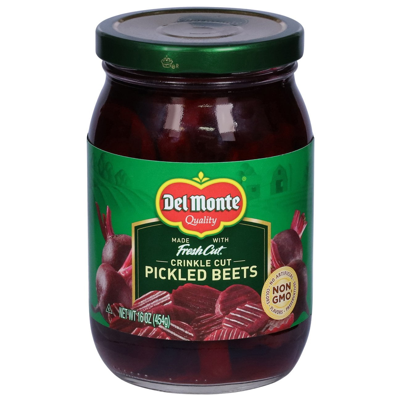 Pack of 2 Del Monte Crinkle Cut Pickled Beets, 16 oz (Package May Vary ...