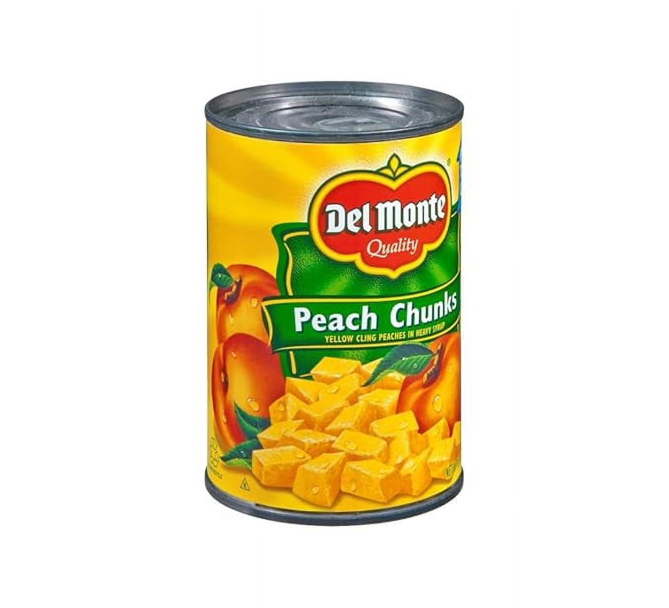 (Pack of 2) Del Monte Peach Chunks In Heavy Syrup, 15.25 Oz - Walmart.com