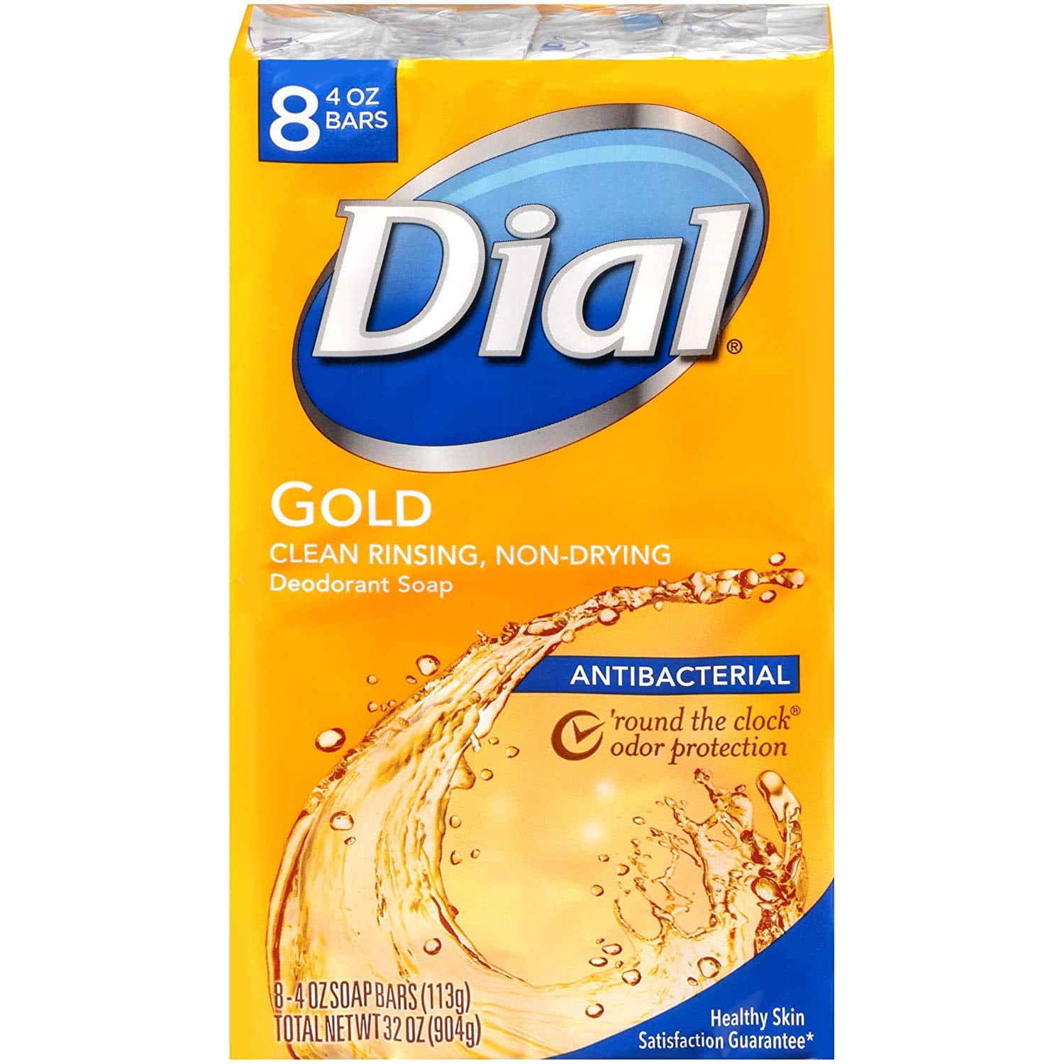 Pack of 2 - Dial Bar Soap Gold 4 Ounce 8 Count Anti-Bacterial Packaging ...