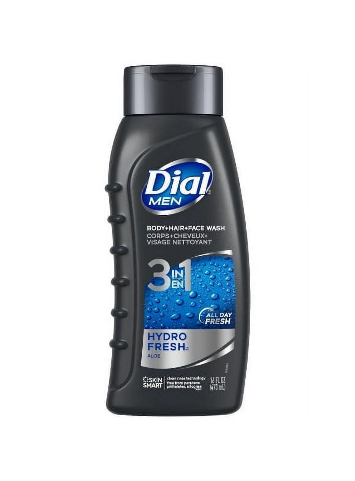 Pack of 2 Dial Men 3in1 Body, Hair and Face Wash, Hydro Fresh, 16 fl oz ...