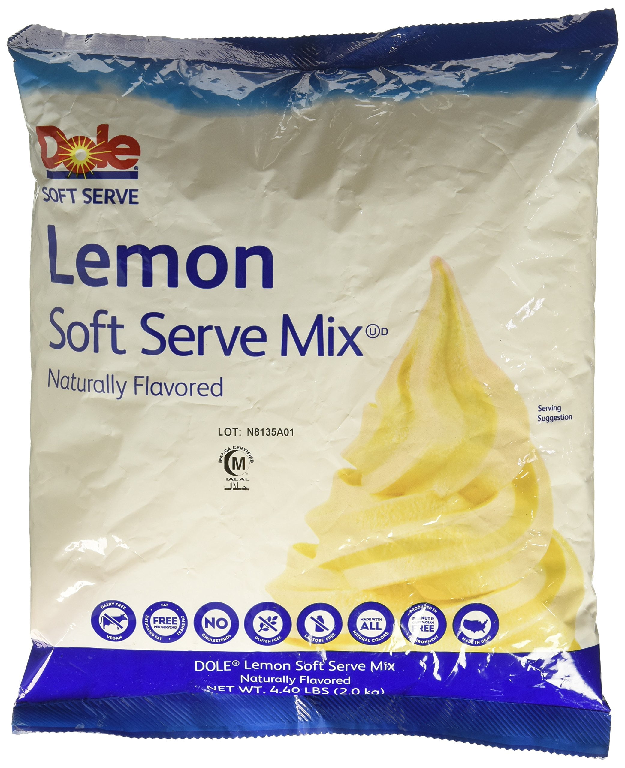 Pack of 2 - Dole Soft Serve Lemon Mix, 4.40 Lbs - Walmart.com