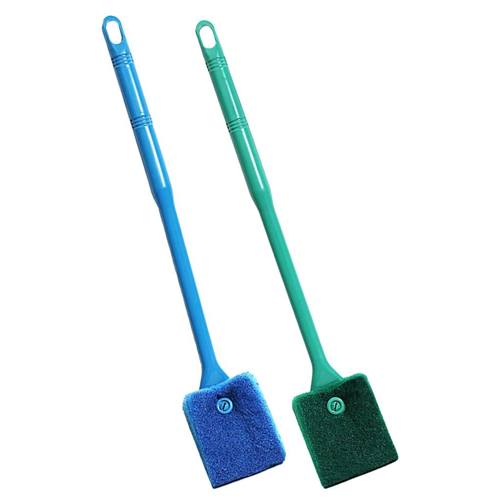 Pack-of-2 Double-side Sponge Brush Cleaner Cleaning Tools Scrapper ...