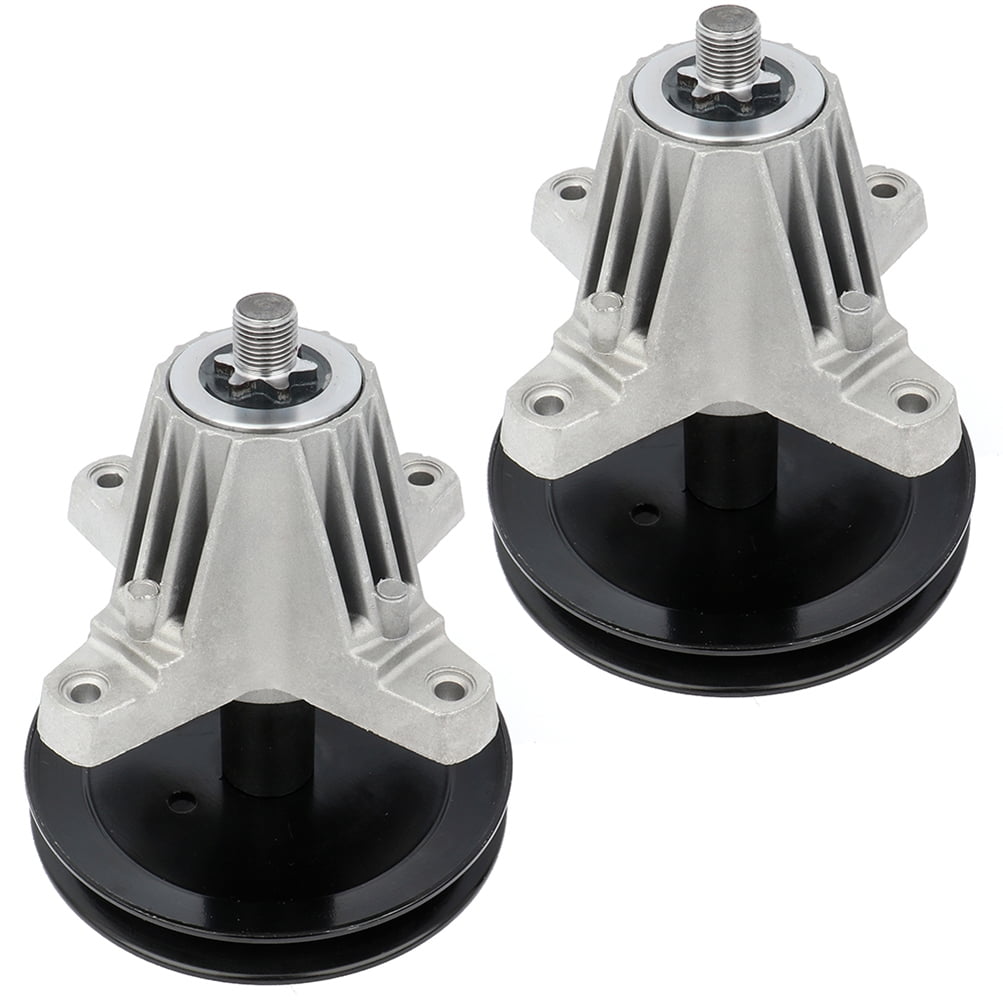 Pack of 2 ECCPP Spindle Assembly w/PULLEY BOLT Lawn Mower Spindles Replaces for MTD 42 Deck 618 ...