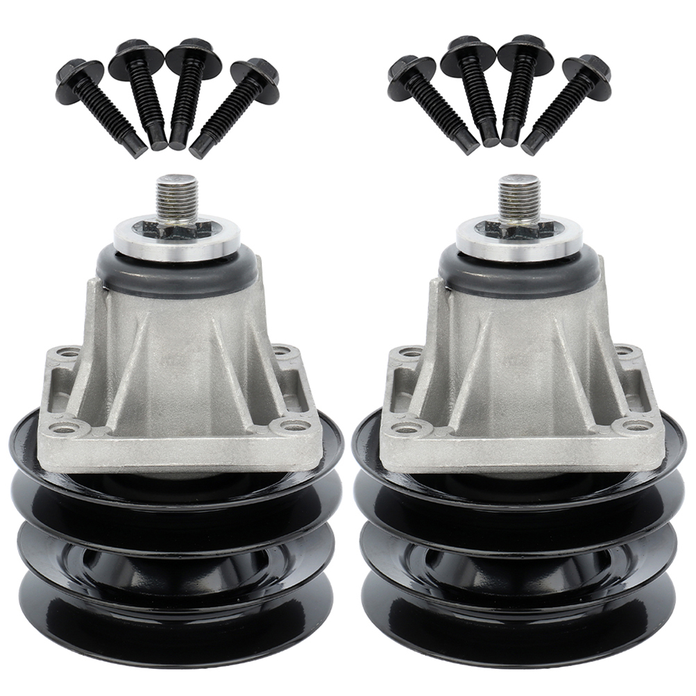 Pack of 2 ECCPP Spindle Assembly w/PULLEY BOLT Lawn Mower Spindles Replaces for MTD for Cub ...