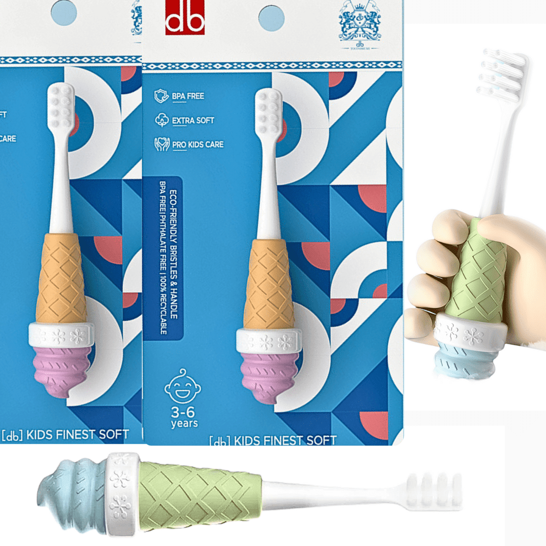 AIT Home&Care Toddler Toothbrush, Extra Soft Compact Head, 2 Pack ...