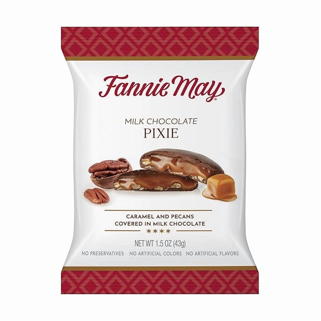 Pack of 2 Fannie May Milk Premium Chocolate Pixies with Caramel and ...