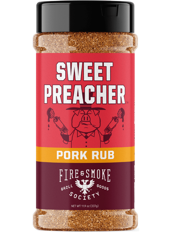 Pack of 2 Fire & Smoke Society Sweet Preacher BBQ Seasoning Pork Rub ...