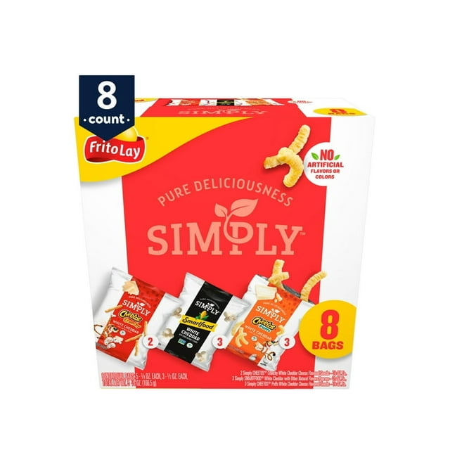 Pack of 2 Frito-Lay Simply Cheetos and Smartfood Variety Pack Snack ...