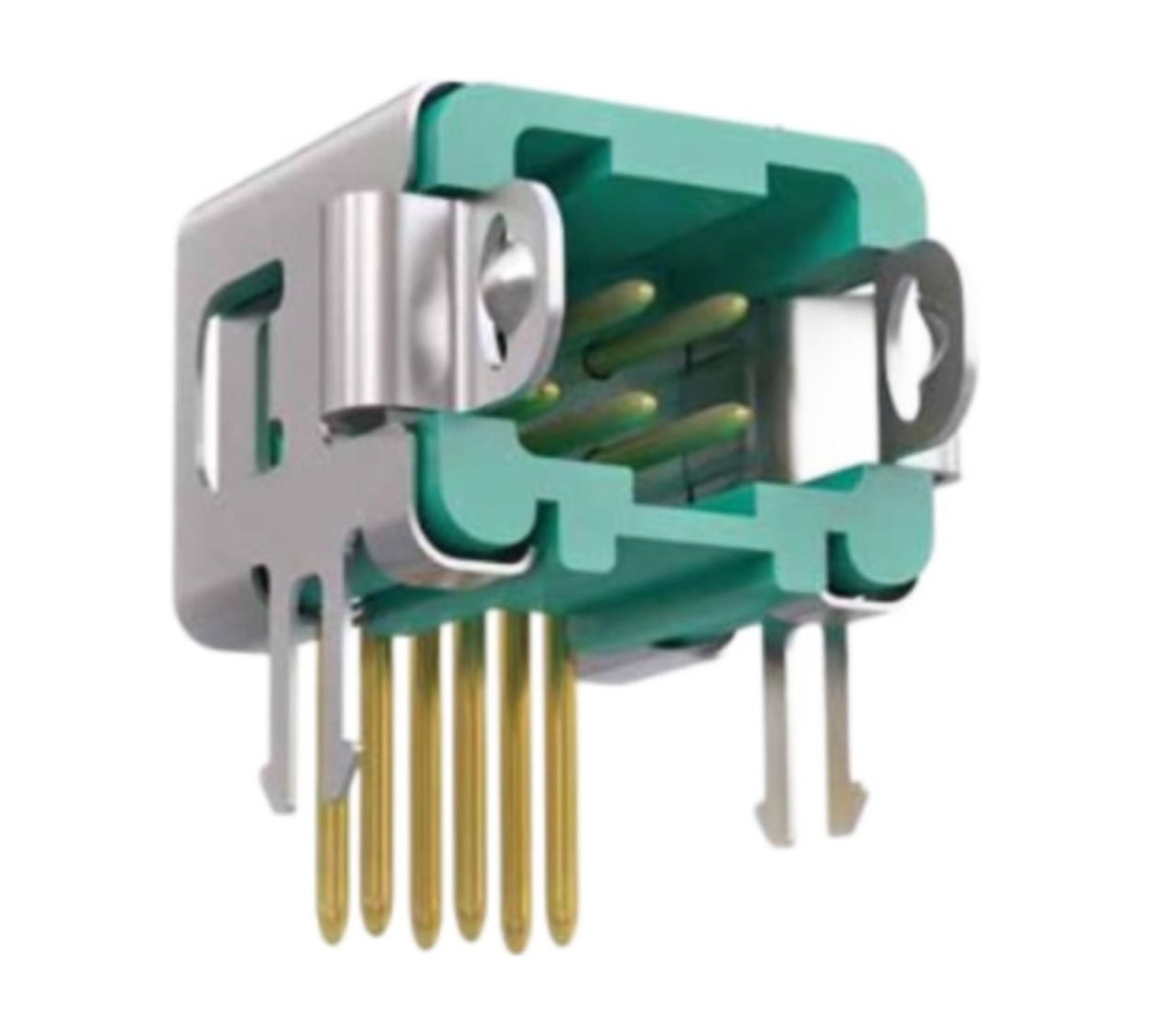 Pack of 2 G125-MH10605L1P Connector Header Through Hole, Right Angle 6 ...