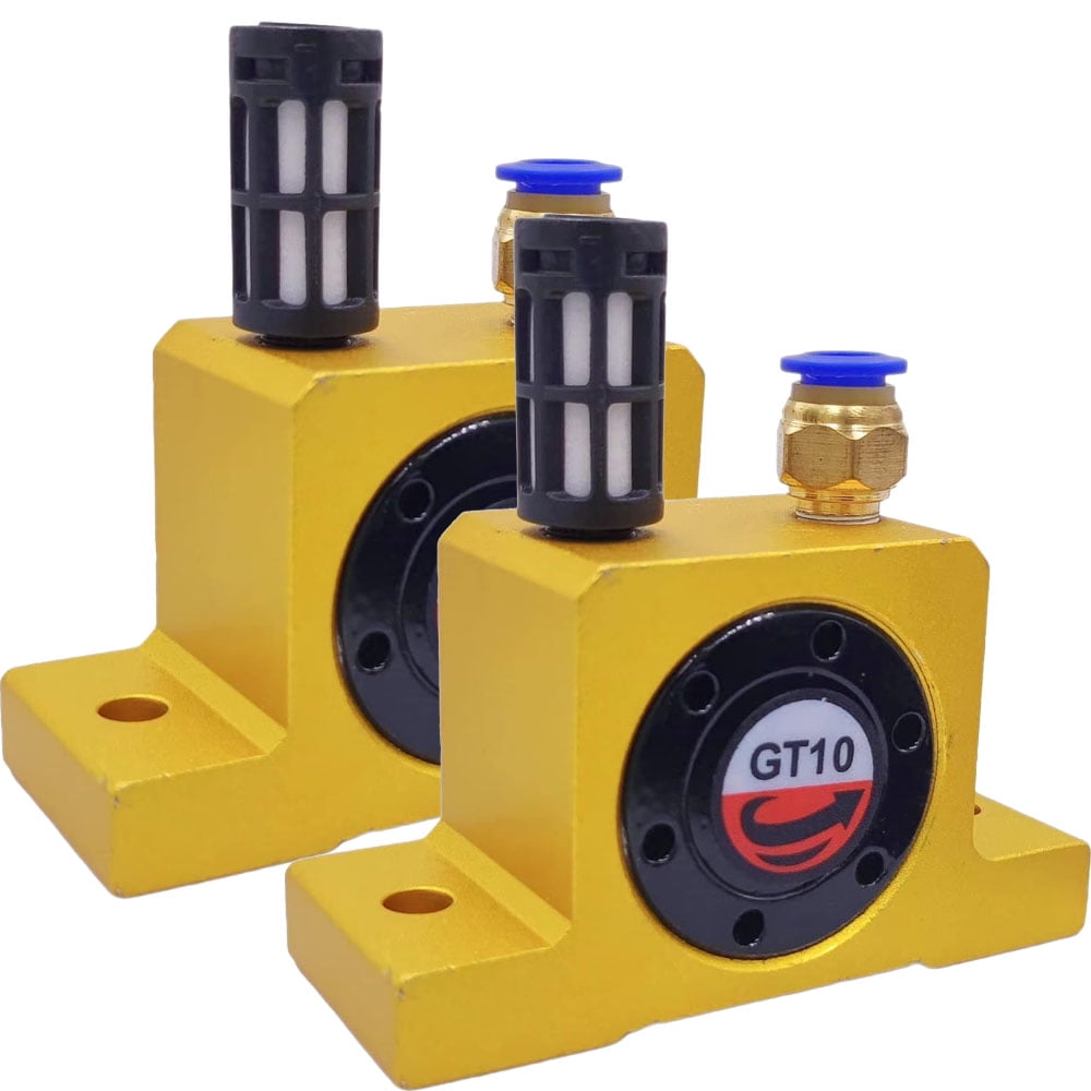 (Pack of 2) GT10 G 1/8'' Pneumatic Turbine Vibrators Silent Golden ...