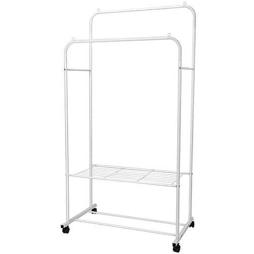 [Pack of 2] Garment Hanging Rack Clothing Hanging Rail Pillow Shoe ...