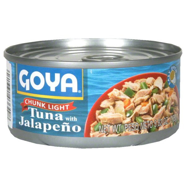 Pack of 2 Goya Chunk Light Tuna with Jalapeno, 5.82 oz (Package May ...
