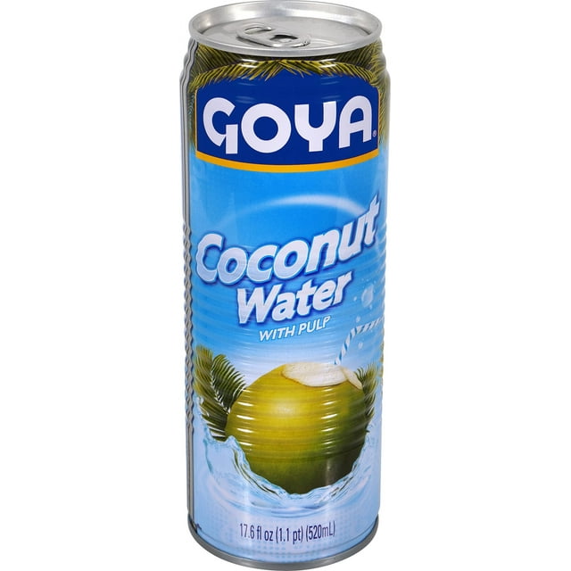 Pack of 2 - Goya Coconut Water With Pulp, 17.6 Fl Oz Can Packaging May ...