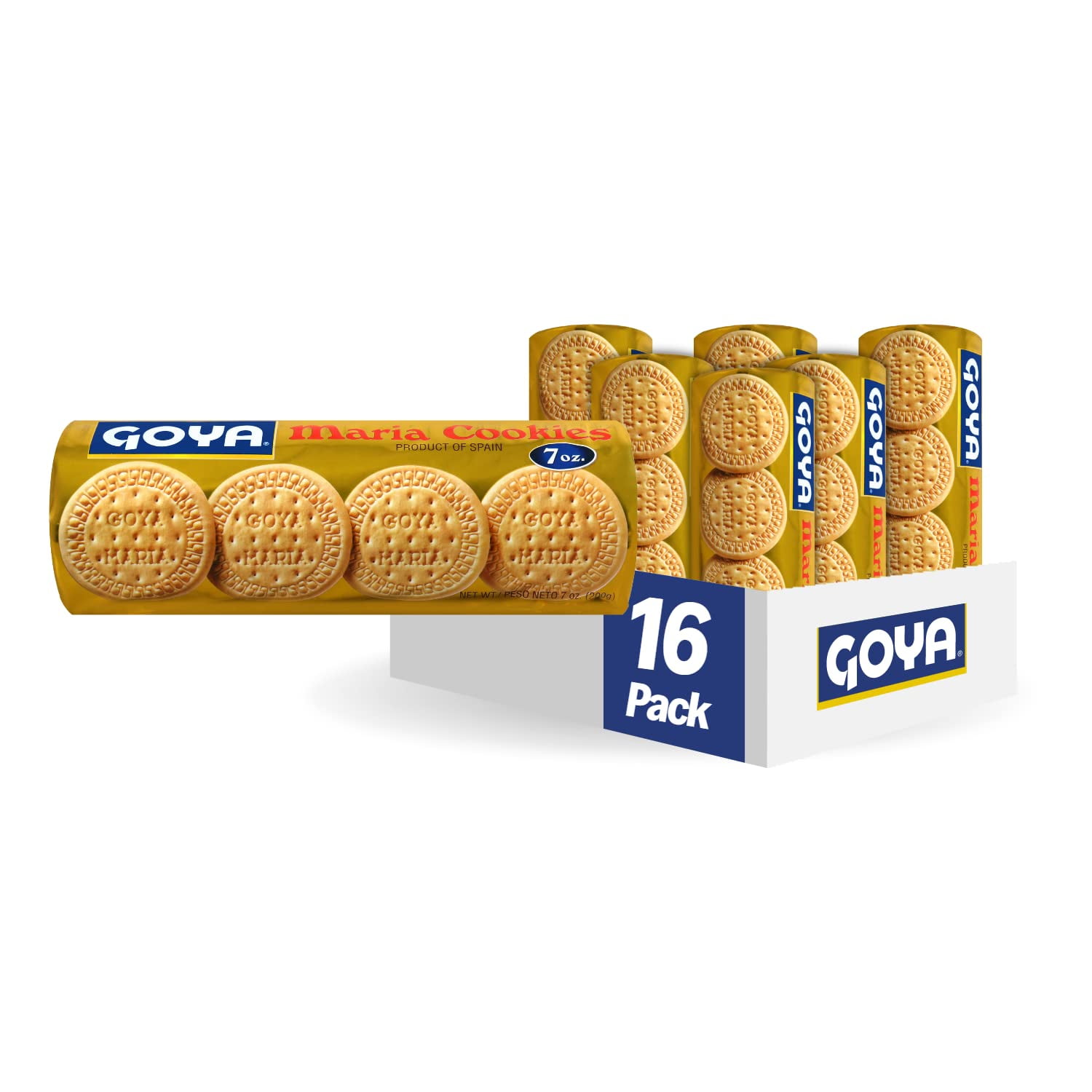 Pack of 2 - Goya Foods Maria Cookies, 7 Ounce (Pack Of 16) Packaging ...